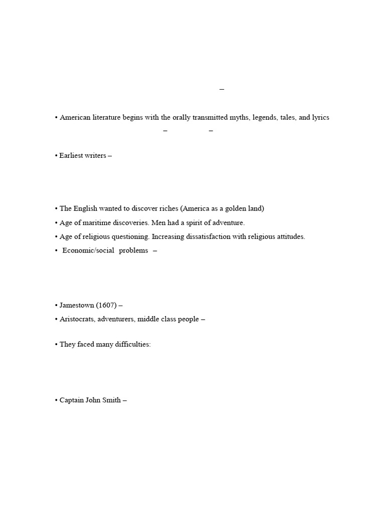 The Literature of Colonial America | PDF | Plymouth Colony | Puritans