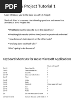 MS Project Tutorial PDF | PDF