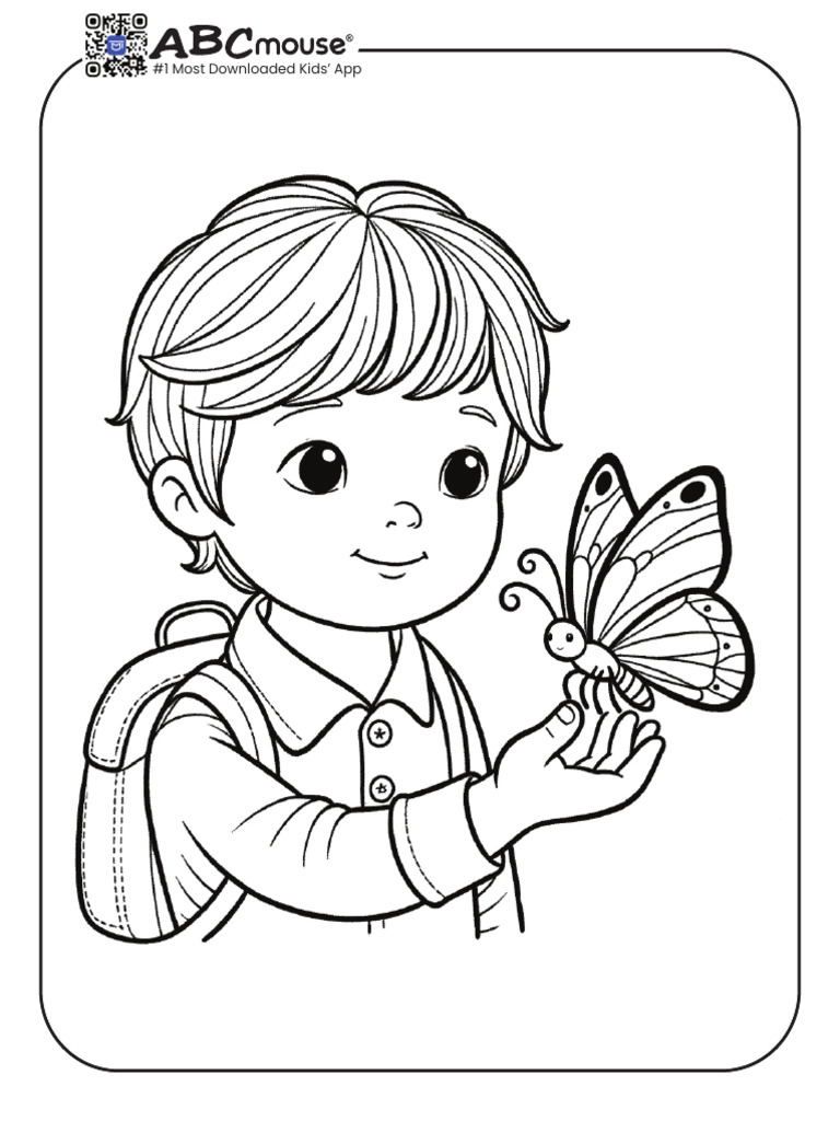 ABCmouse Butterfly Coloring Page 24 | PDF