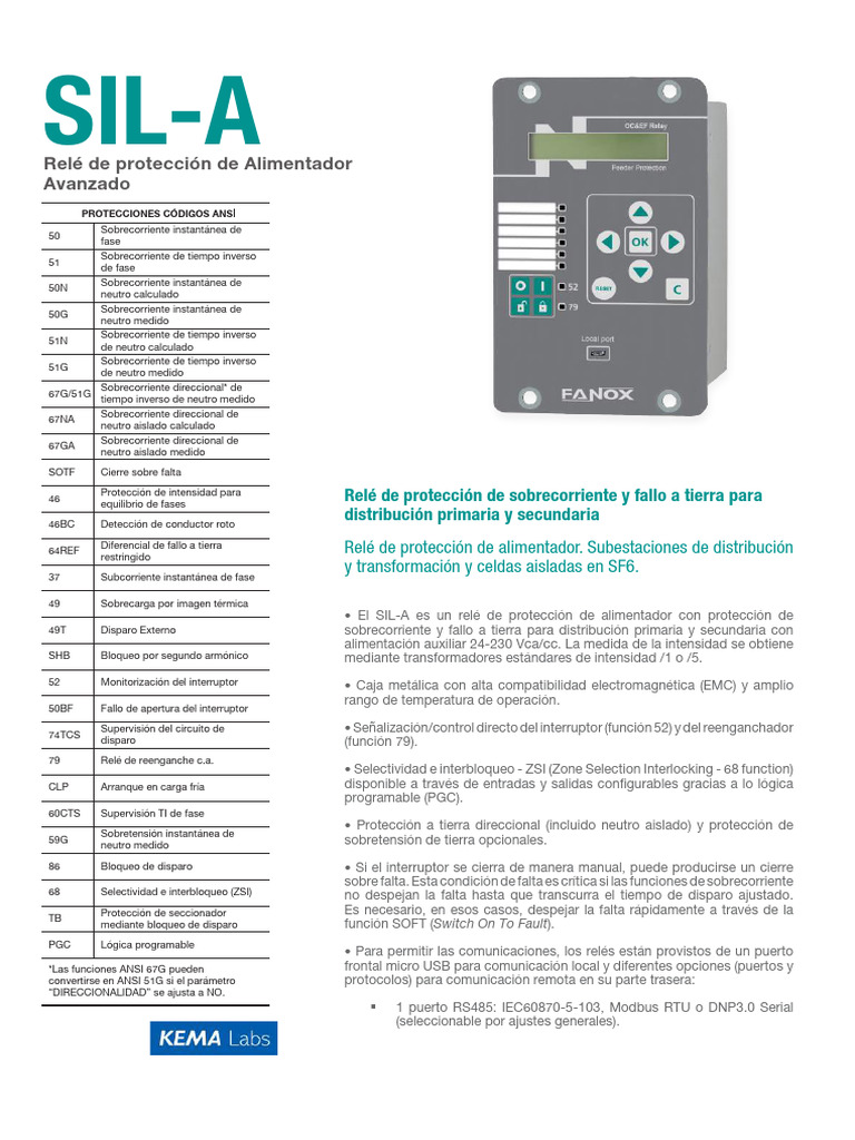 Rele - Fanox - Sil A | PDF | Puerta lógica | Relé