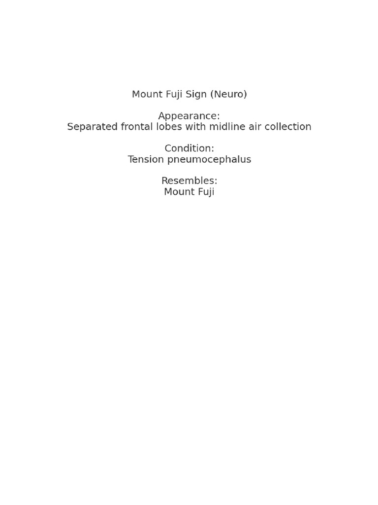 Radiology Signs With Visuals | PDF