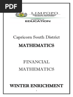 Grade 11 and 12 Finance Notes 2025 | PDF | Compound Interest | Interest