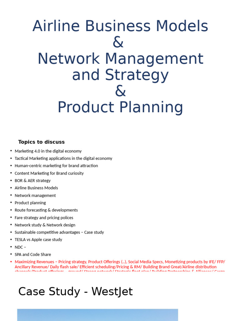 Airline Business Models & Strategies Guide | PDF | Airlines | Marketing