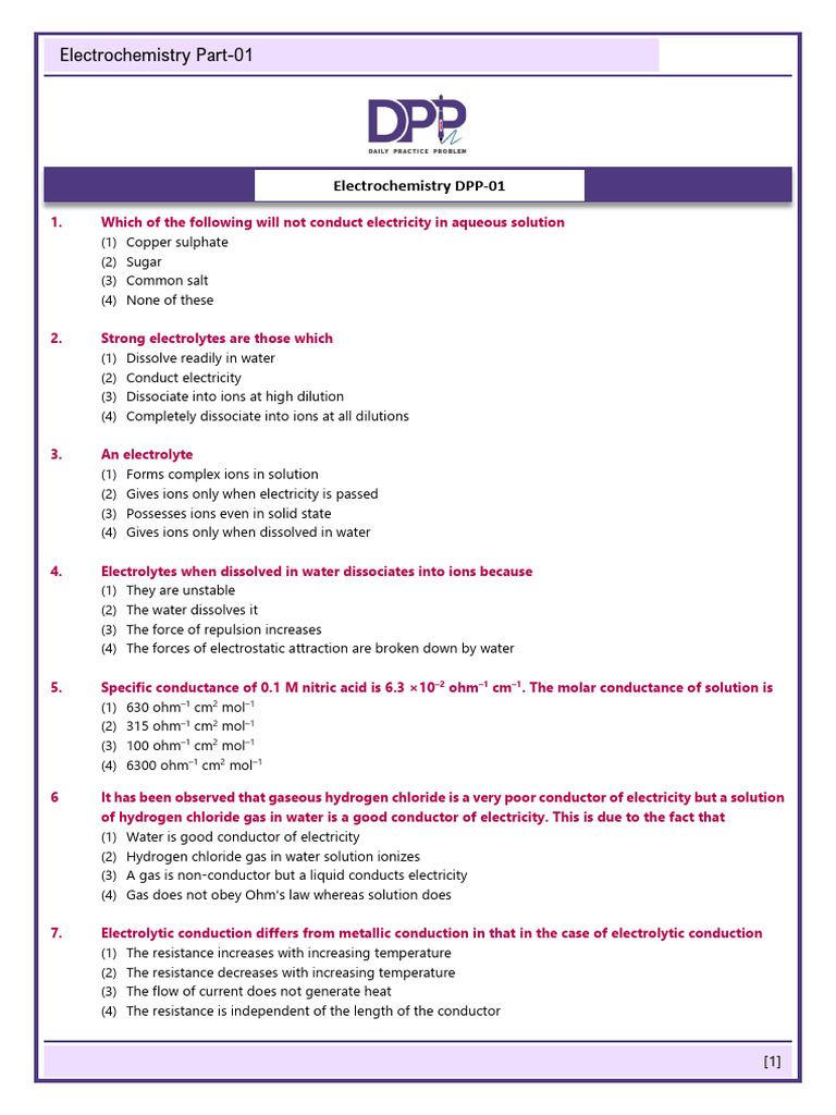 All DPP-1 | PDF | Electrochemistry | Redox