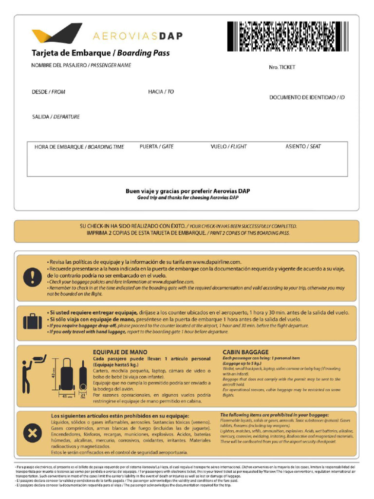 Boarding Pass | PDF
