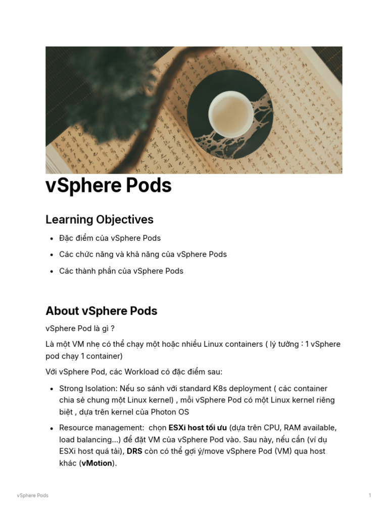 VSphere Pods | PDF