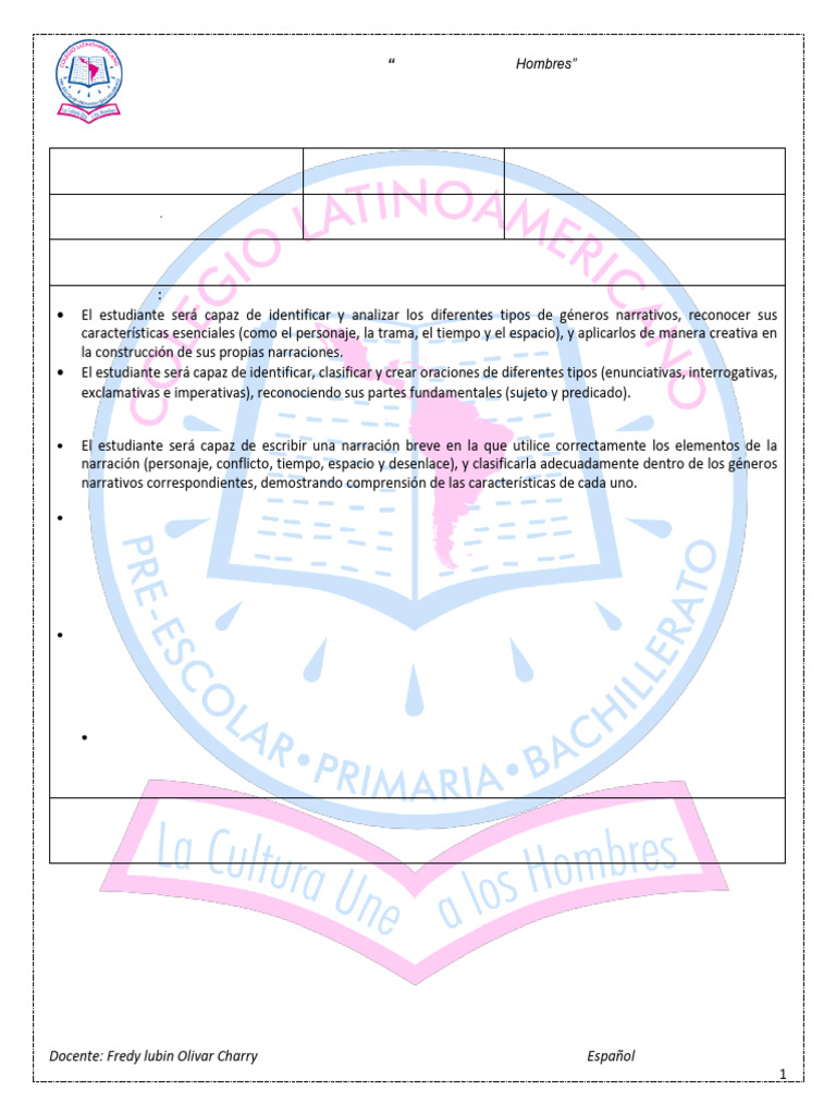 Guias de Español 6 y 7 Validacion 2025 | PDF | Narración | Oración (Lingüística)