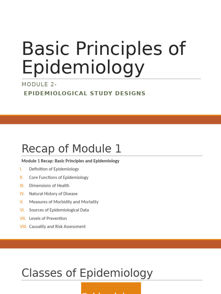 Principles of Epidemiology - Module 2 (Autosaved) | PDF | Epidemiology | Causality