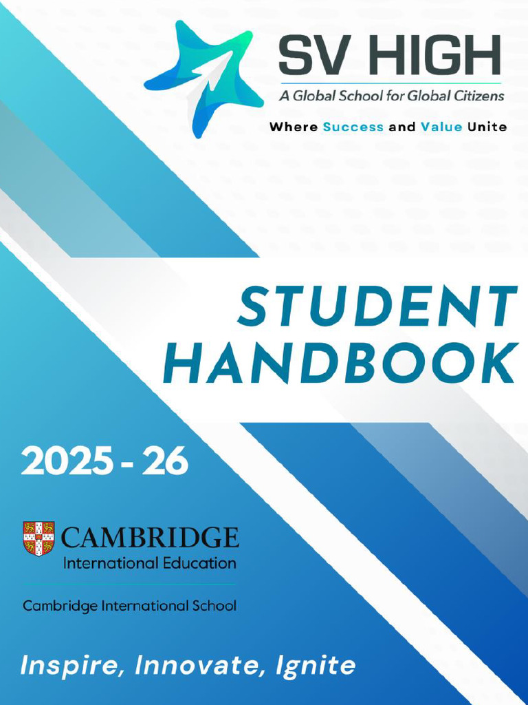 Student Handbook 2025-26 | PDF | Learning | Psychological Resilience