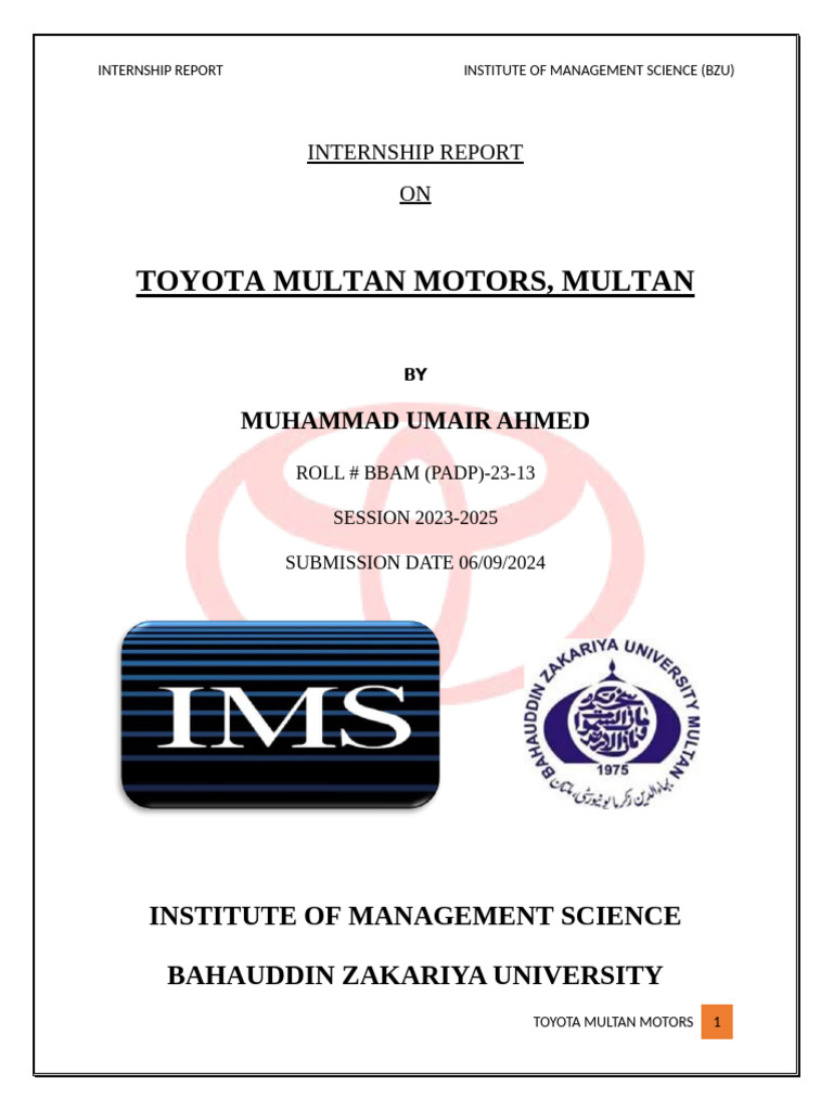 Report Final | PDF | Toyota | Marketing