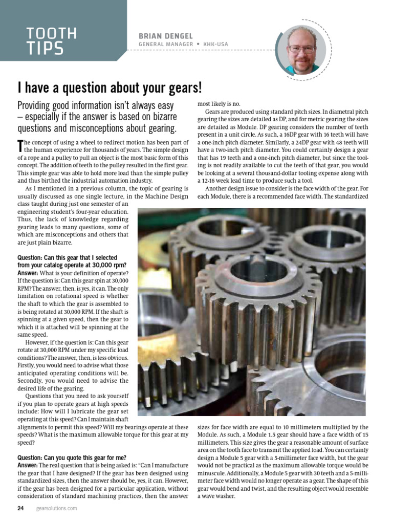 Understanding Gear Design and Limitations | PDF | Gear | Mechanical ...