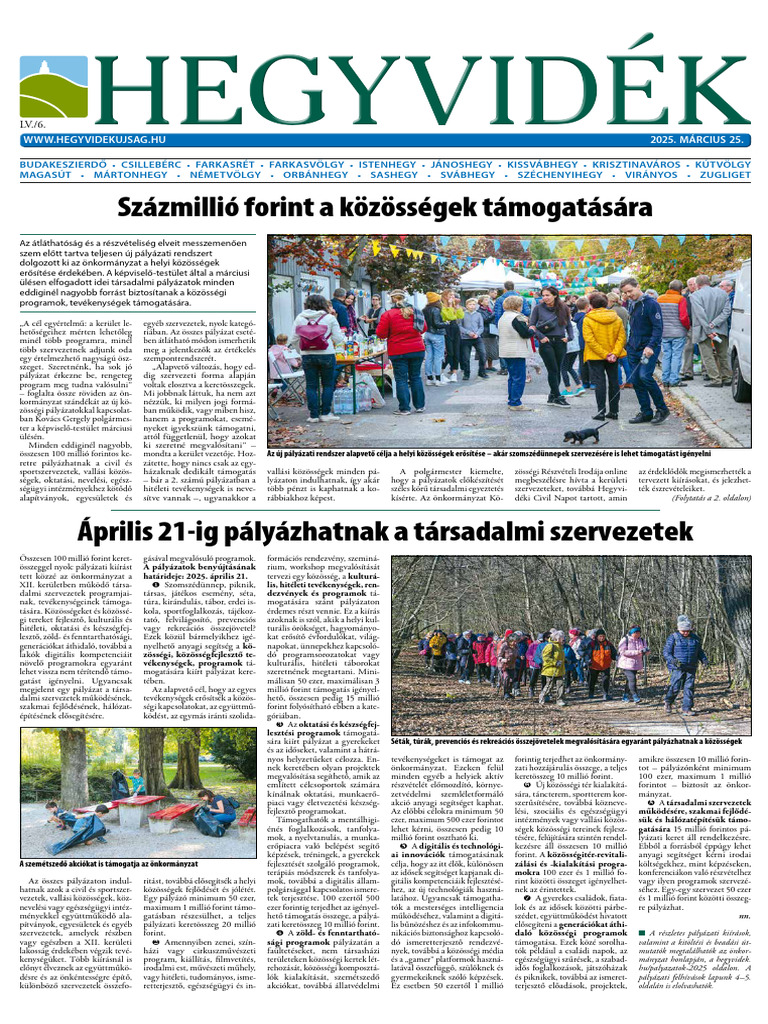 Hegyvidek 2025 06 03 25 Closed | PDF