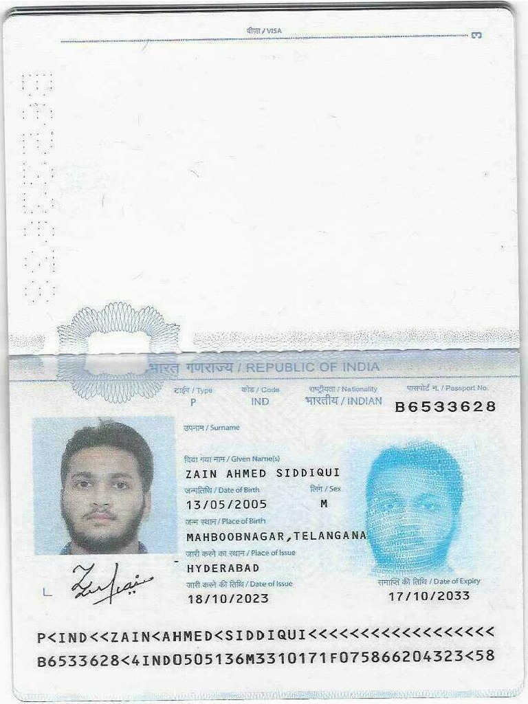 ZAIN - Ahmed Passport | PDF