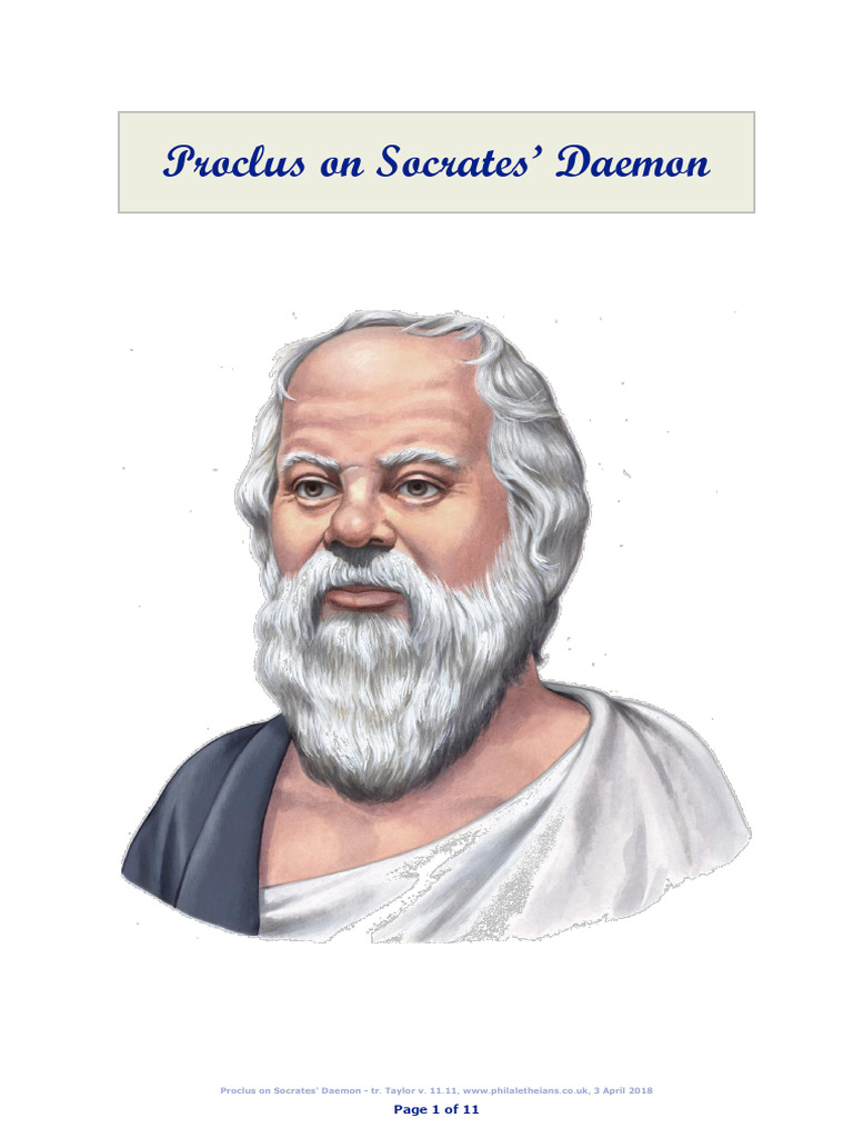 Thomas Taylor - Proclus On Socrates' Daemon - Libgen - Li | PDF | Nous ...