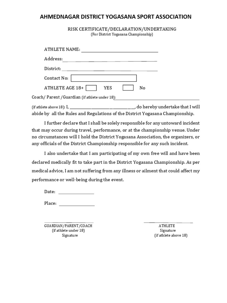 Risk Certificate | PDF