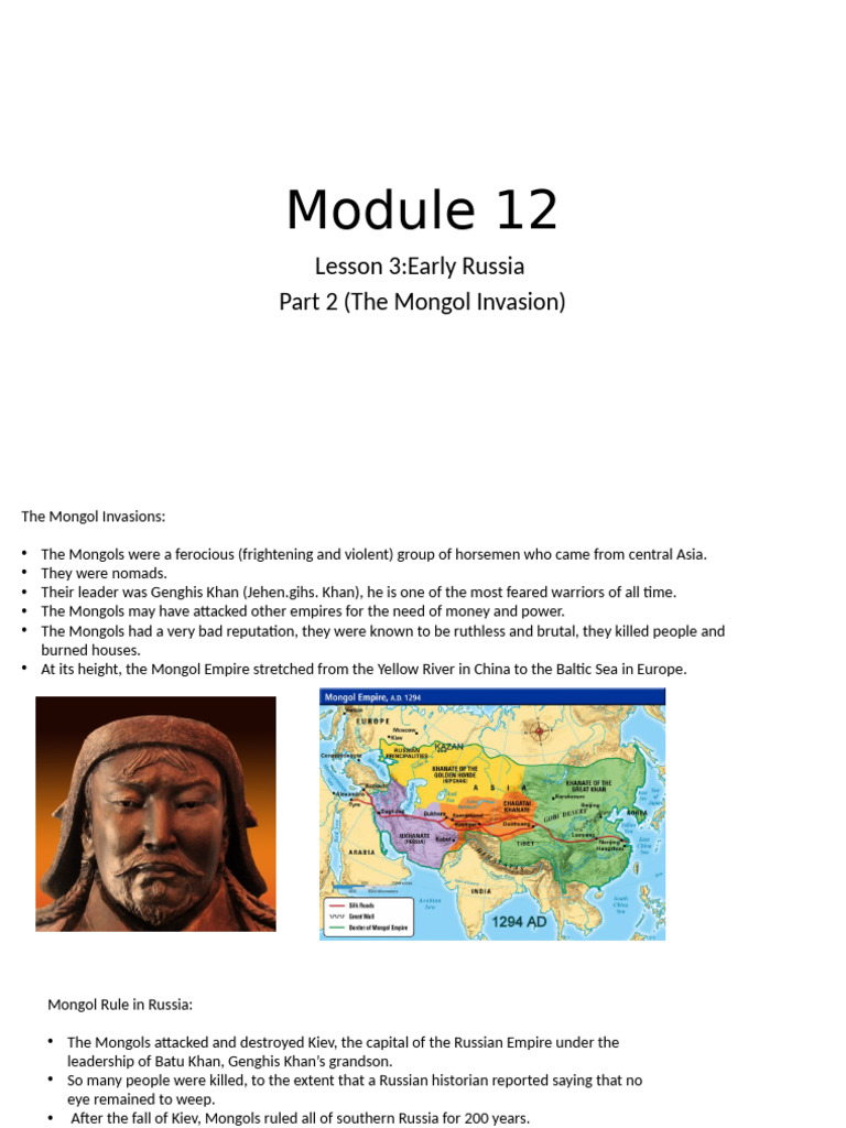 Mongol Invasion of Early Russia Explained | PDF | Mongol Empire | Mongols