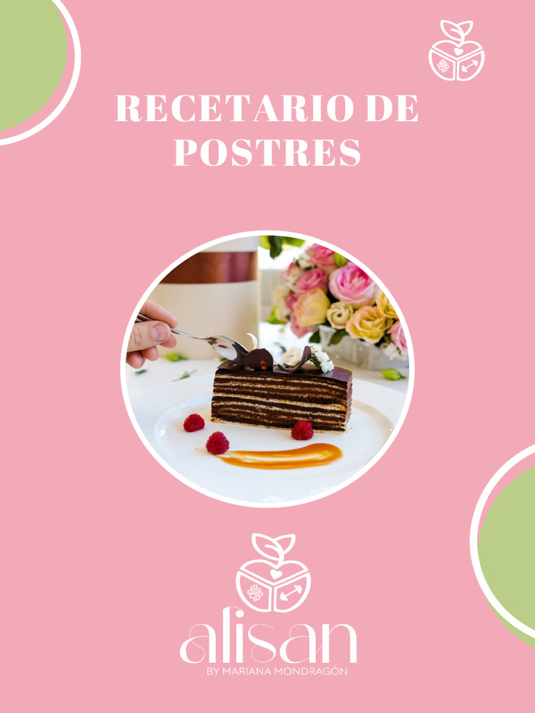 Recetario de Postres | PDF | Tarta de queso | Cocina occidental