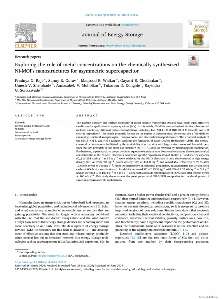Ni MOF | PDF