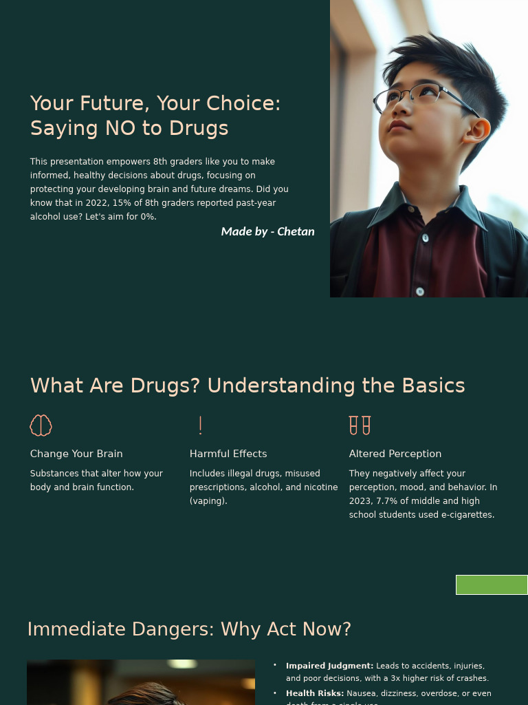 Your Future Your Choice Saying NO To Drugs | PDF | Substance Abuse | Psychology