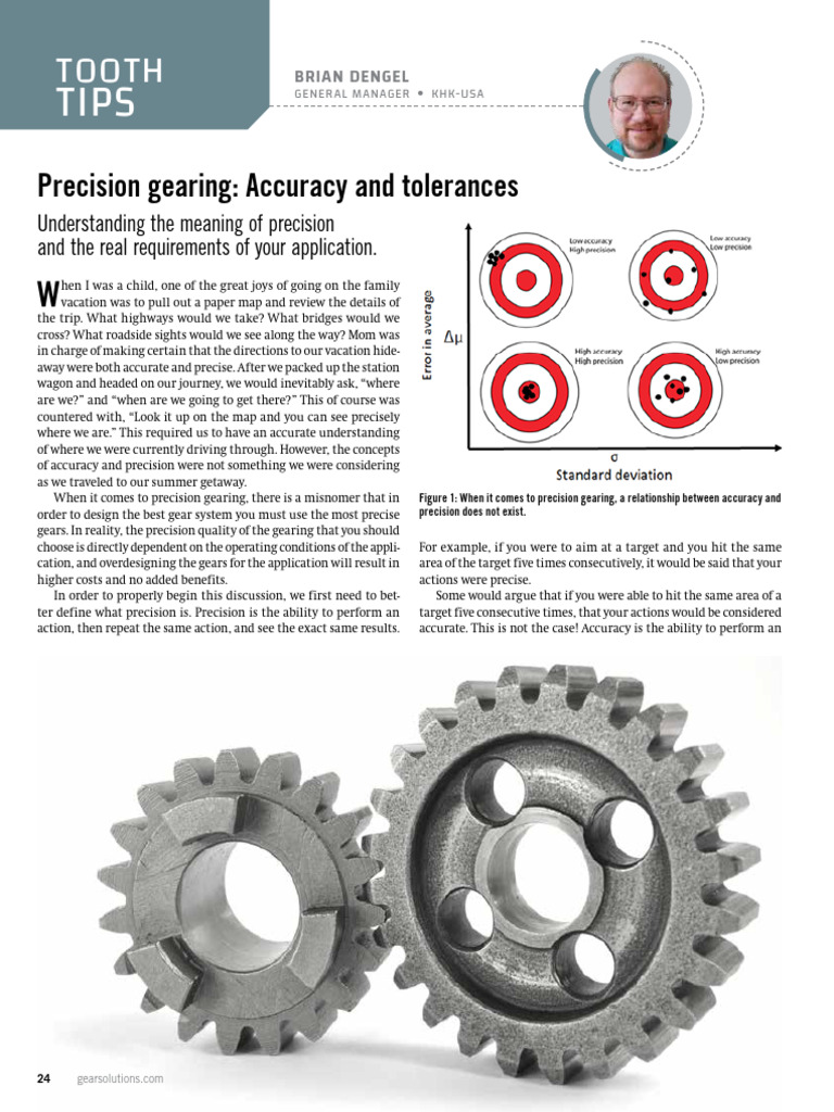 Precision Gearing: Accuracy vs. Tolerances | PDF | Gear | Engineering ...