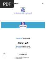 RBQ 3 Administration Manual v1.3 | PDF | Autism | Spectrum Disorder