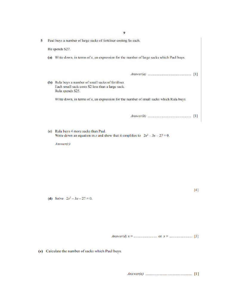Factorization All Pyp 2012-2017 | PDF