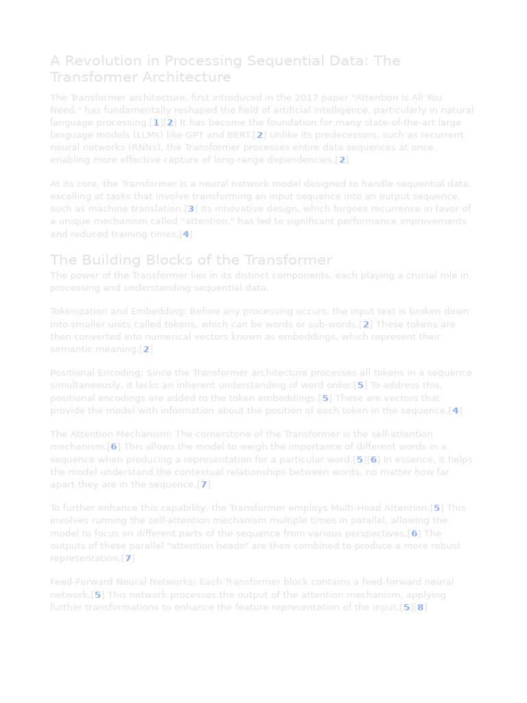 Transformer Architecture | PDF | Computational Neuroscience | Machine Learning