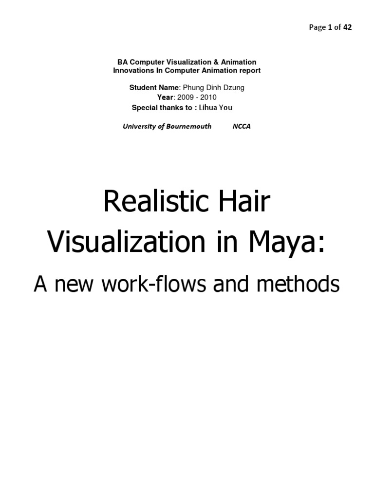 Hair Maya | PDF | Rendering (Computer Graphics) | Shader