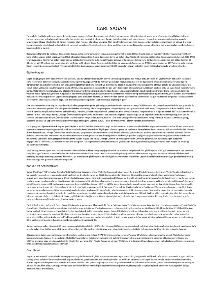 Carl Sagan | PDF