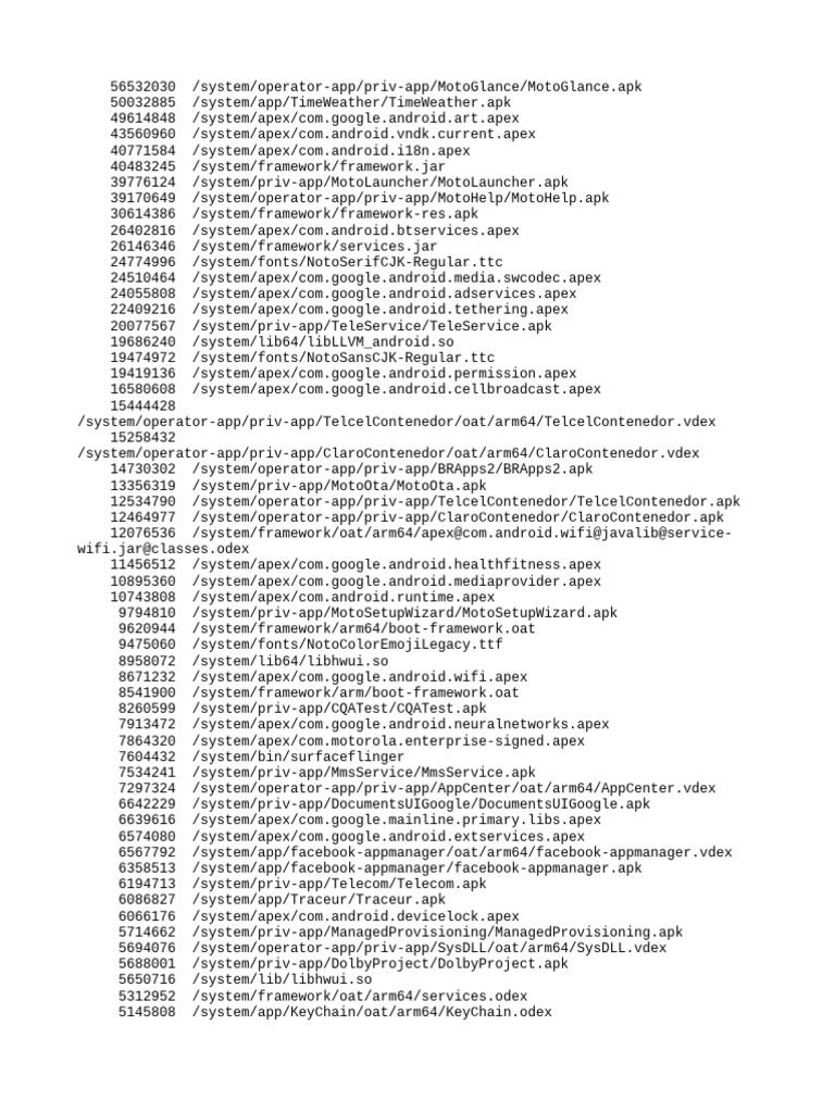 Installed Files | PDF | Smartphone | Android (Operating System)