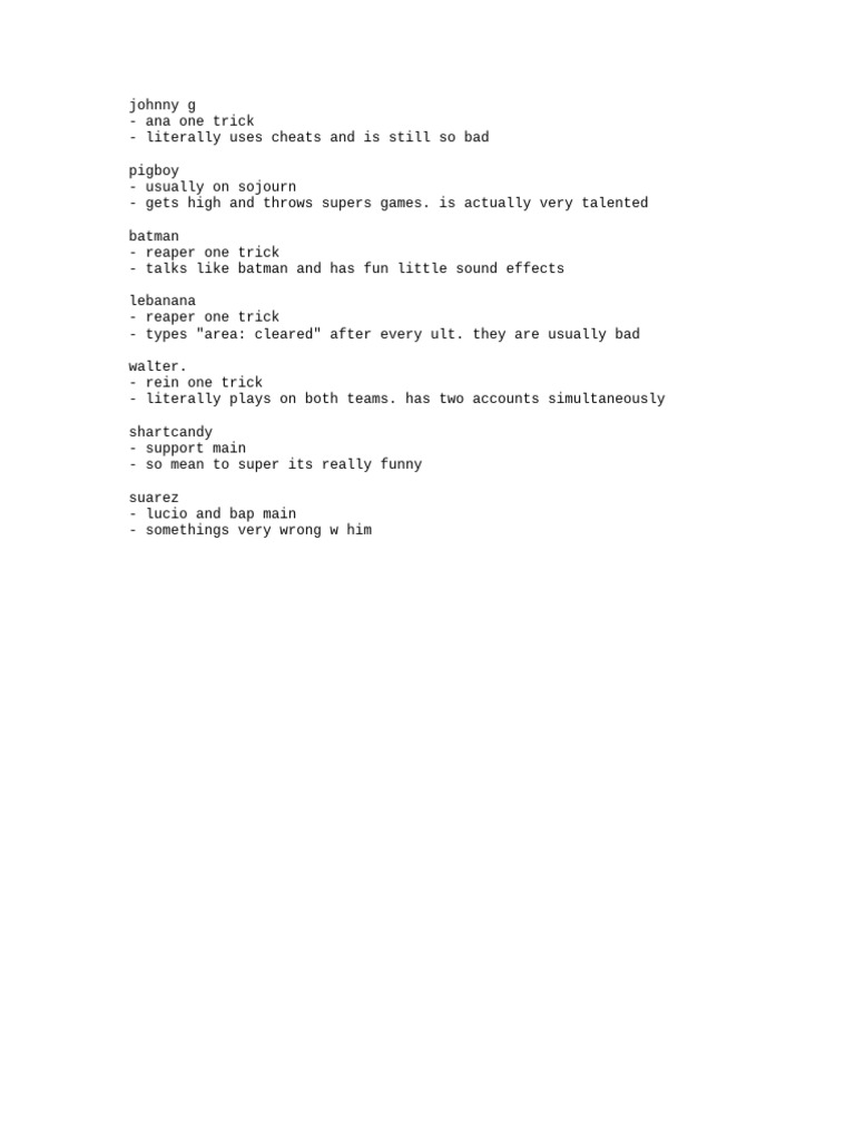 Supertf Gimmick Characters | PDF