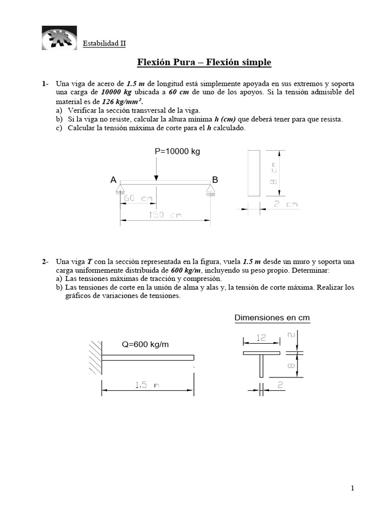 CLASE - Flexión Pura - Flexión Simple | PDF | Viga (Estructura) | Doblar