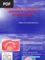 Maxillary Anatomical Landmarks | PDF | Dentures | Lip