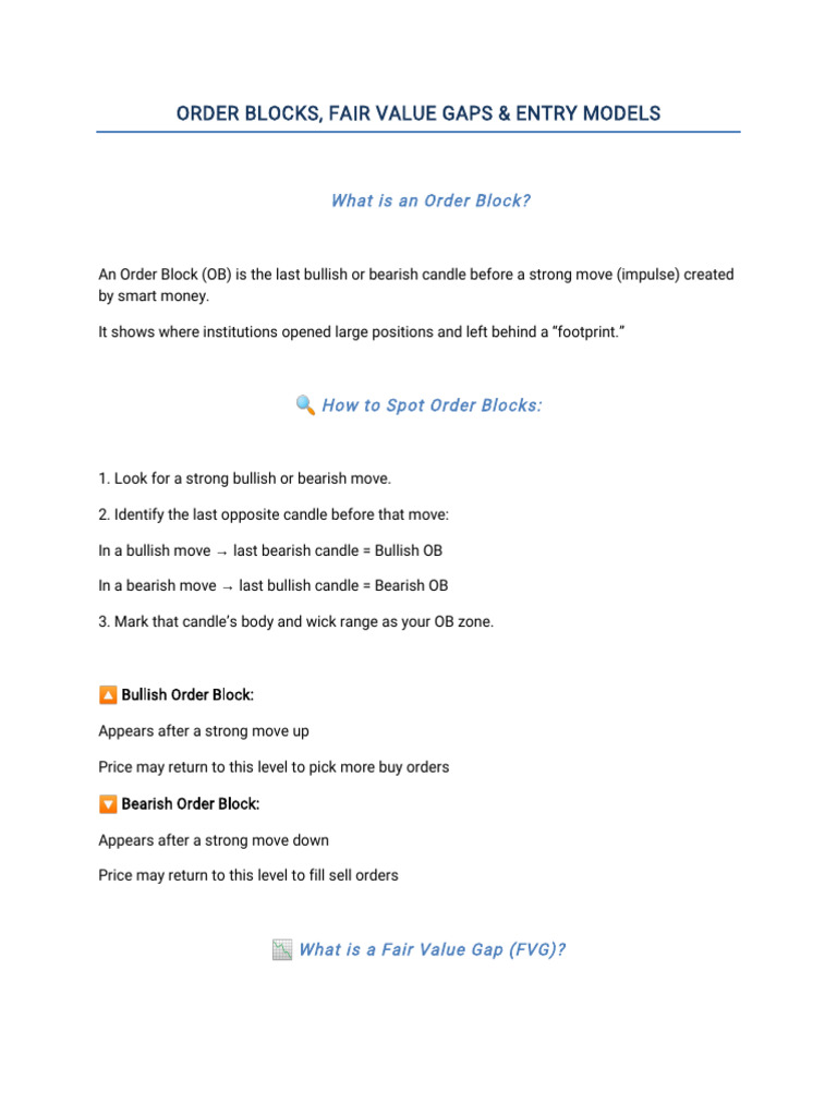 Order Blocks, by One - Traderx | PDF