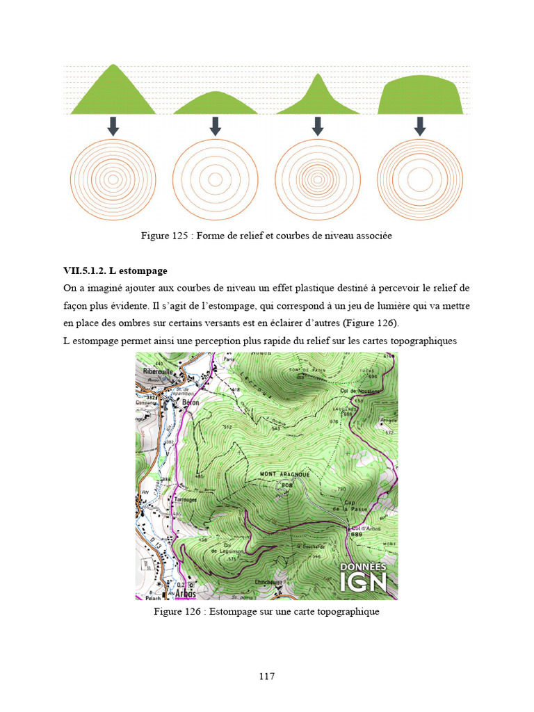 Estompage et échelles cartographiques | PDF | Cartographie | Topographie