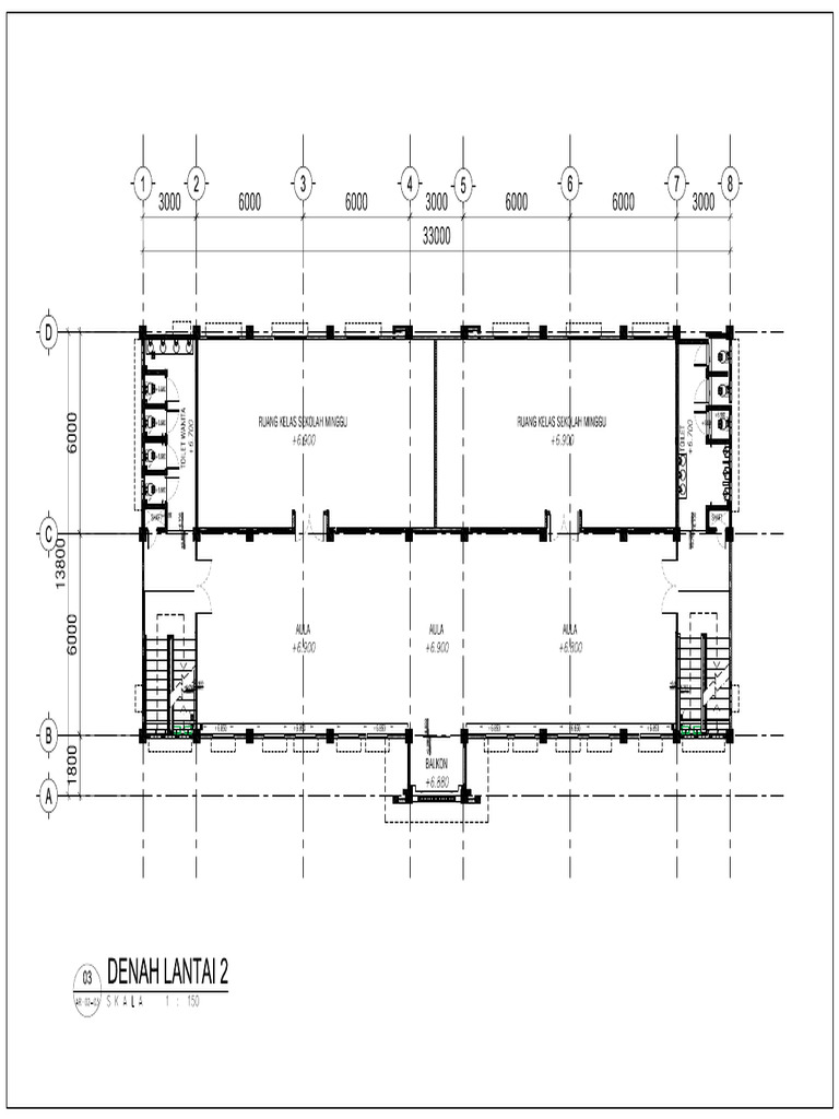 Denah Bangunan LT 2 | PDF