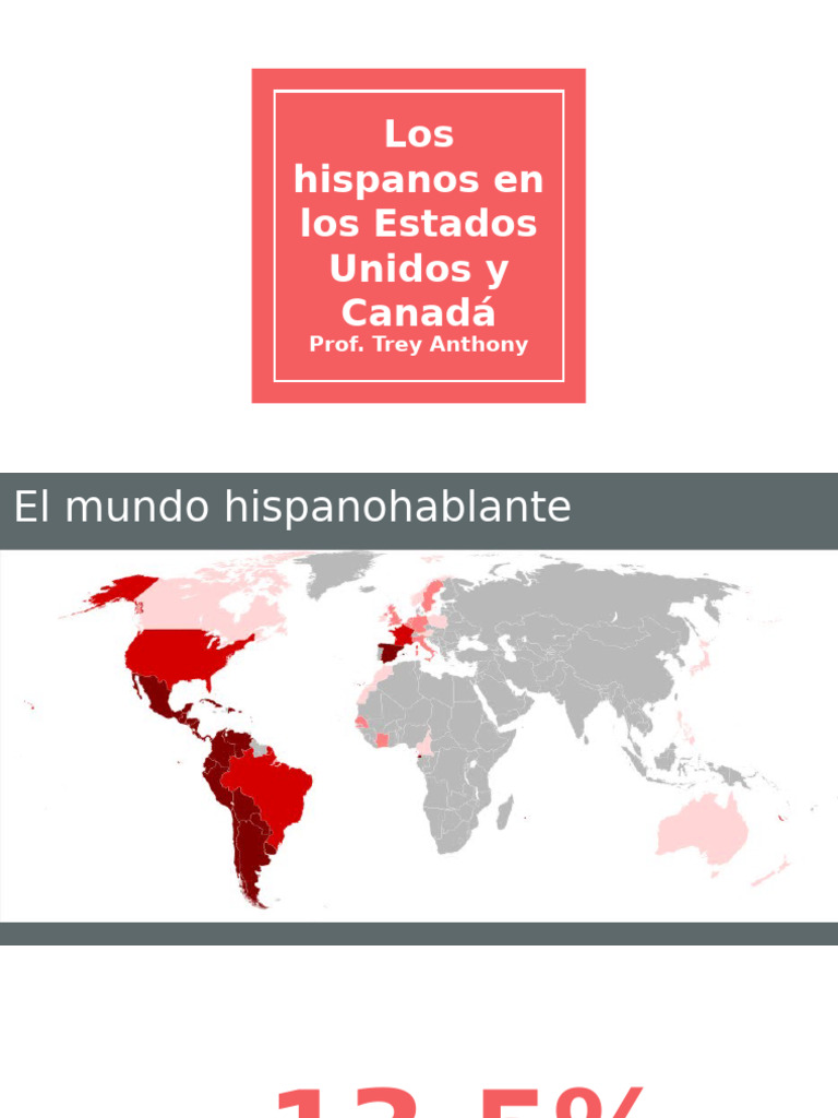 Los Hispanos en Los Estados Unidos y Canadá | PDF