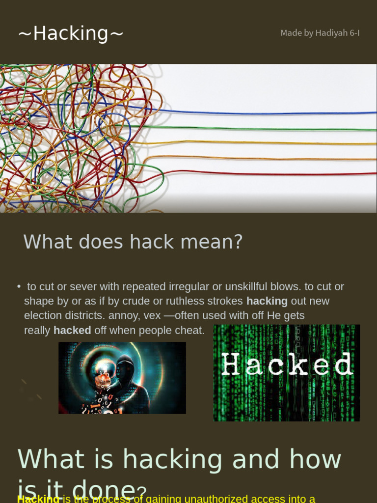 Hacking Hadiyah Jamal 6-I ICT | PDF