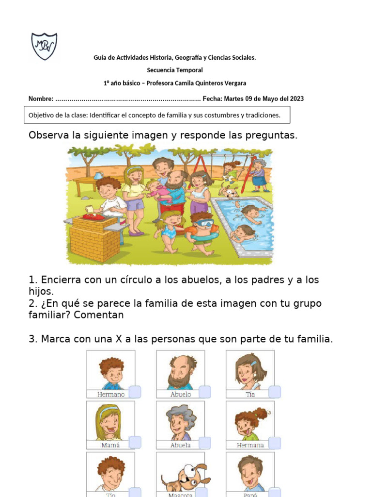 Guia de Concepto de Familia y Sus Costumbres y Tradiciones. | PDF
