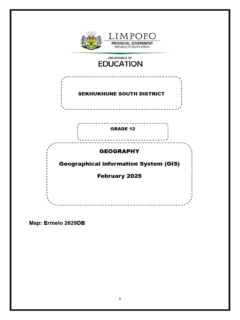 Geog GR 12 Geographical Information System | PDF | Geographic Information System | Topography