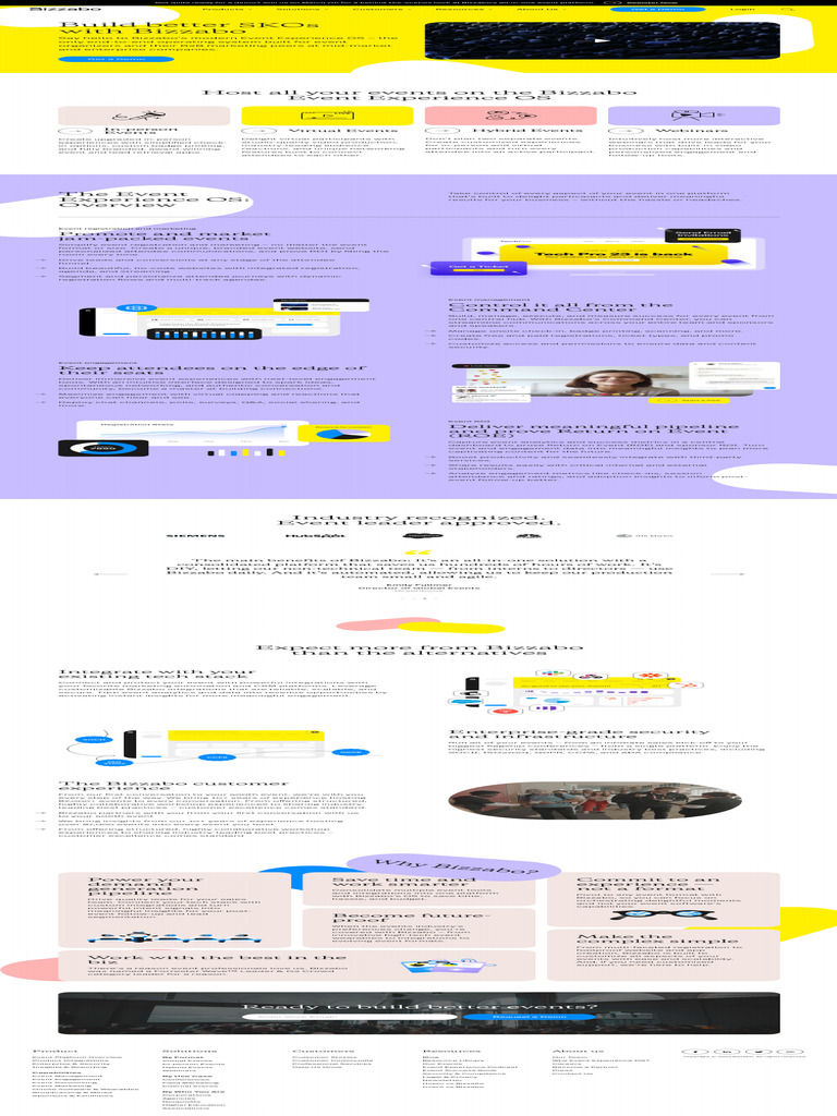 Bizzabo - Product | PDF