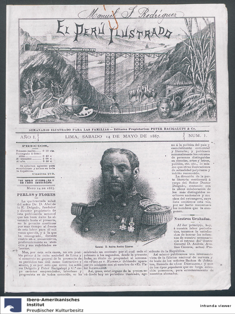 El Perú Ilustrado #1 (1887) | PDF