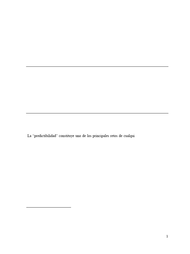 La Predictibilidad | PDF | Caso de ley | Judicaturas