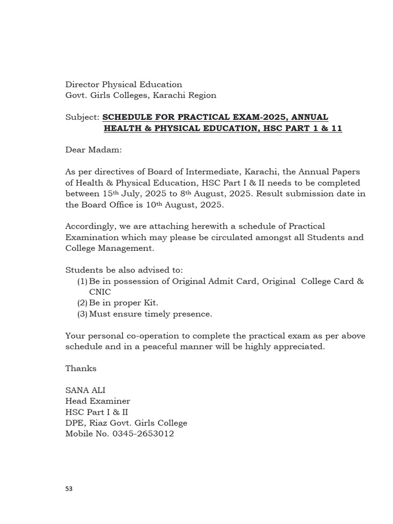 Annual Practical Exam HSC-2025 | PDF