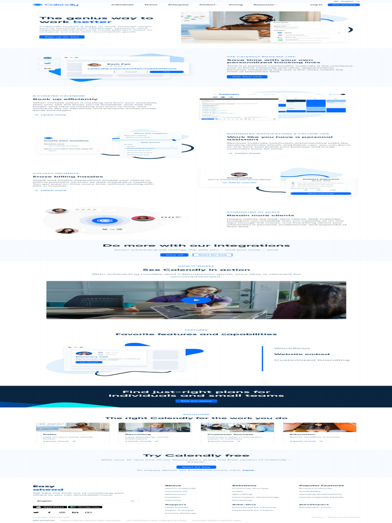 Calendly - Individuals | PDF