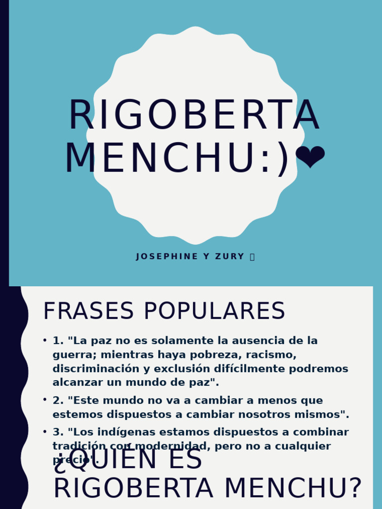 Rigoberta Menchu | PDF