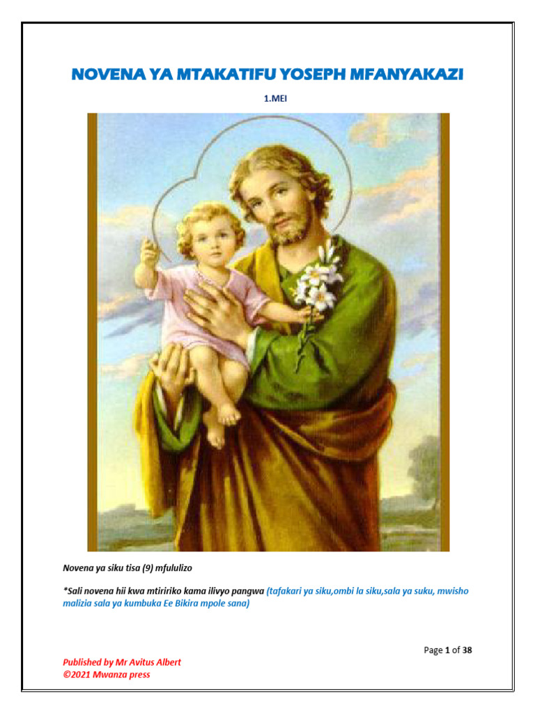 Novena Tatu MT (Yoseph, Ritha, Pio) . | PDF