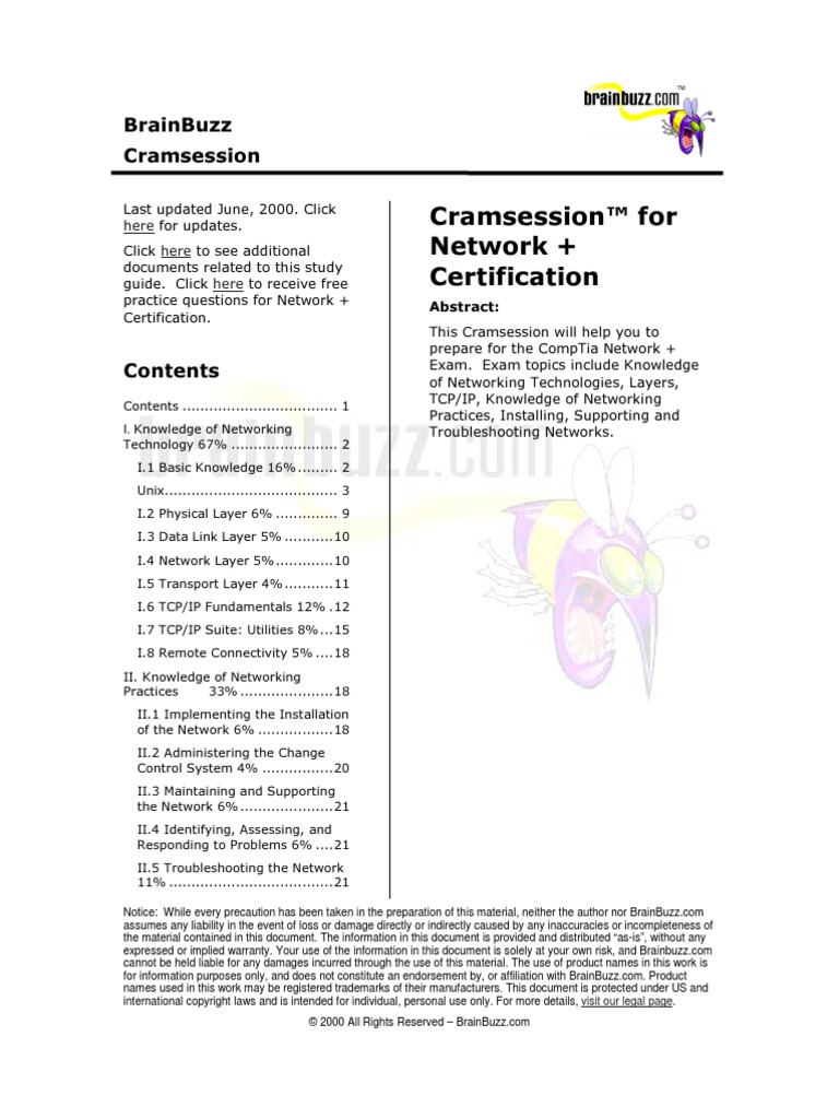 Network+ Exam Cram | PDF