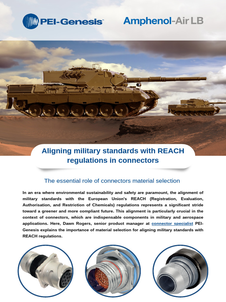 Aligning Military Standards With REACH Regulations in Connectors | PDF ...