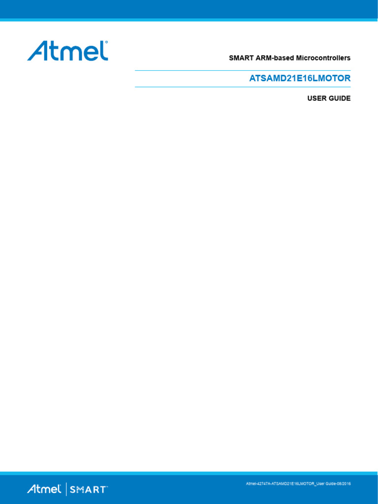 Atmel 42747 Atsamd21e16lmotor Userguide | PDF | Microcontroller ...
